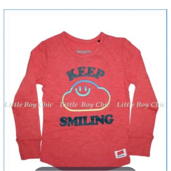 PREFRESH | Shirts & Tops | Prefresh Keep Smiling Slub Tshirt In Red ...